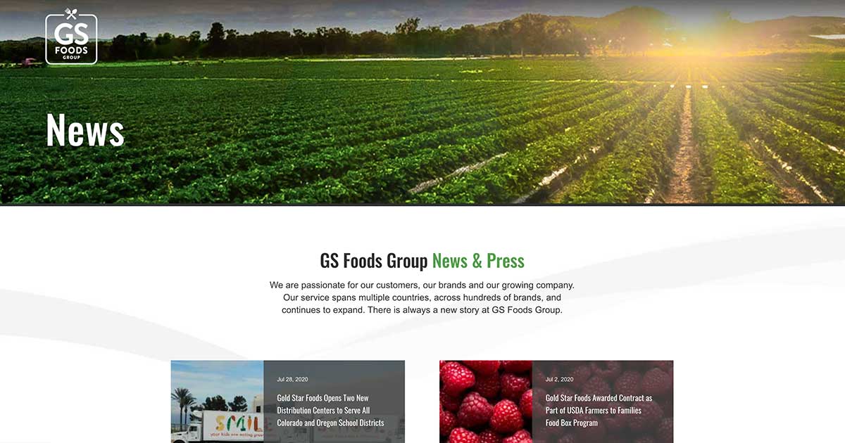 In the News - GS Foods Group